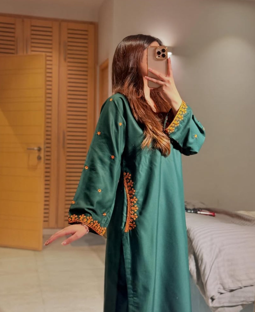 2 pc AFREEN - Embroidered Co Ords (Arabic Lawn) – Aisha’s Attire